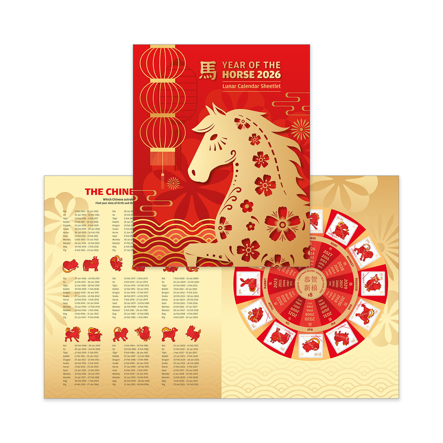Christmas Island 2026 Lunar New Year – Year of the Horse Calendar ...