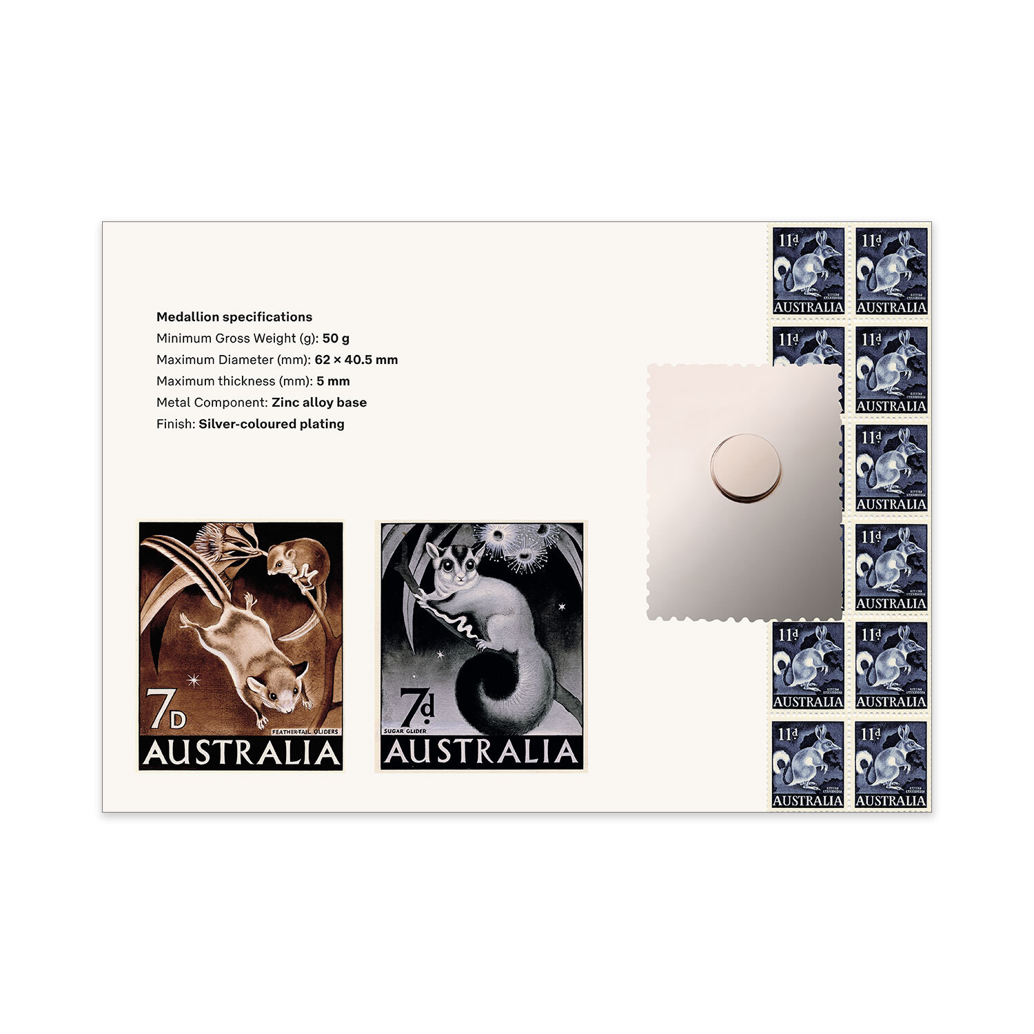 The Art of Eileen Mayo Medallion Cover — Sturt's Desert Pea - Stamp issues