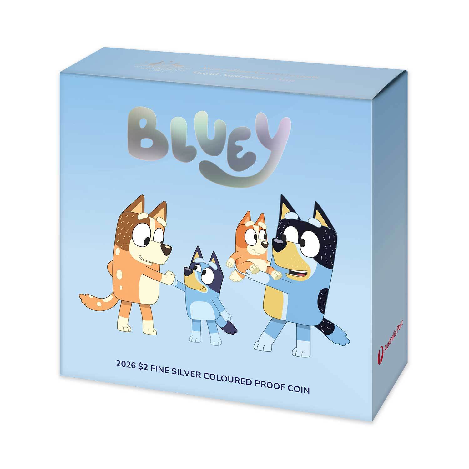 Bluey 2026 $2 Coloured Silver Proof Coin - Bluey collectables