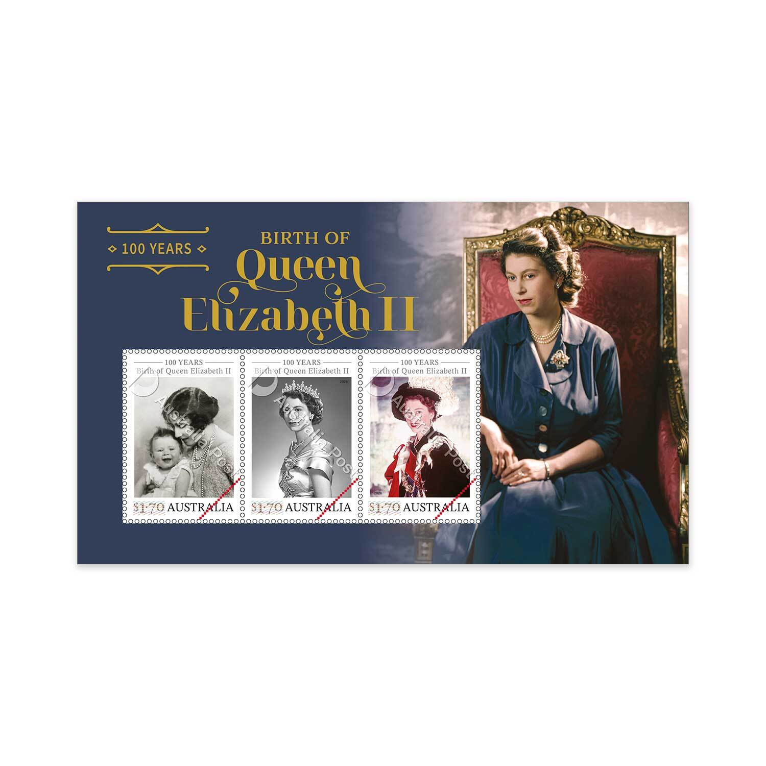 100 Years of Queen Elizabeth's Birth Minisheet - View all