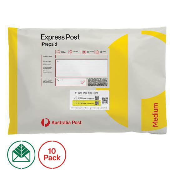 Express Post Prepaid Satchel Medium – 10 Pack - Express Post