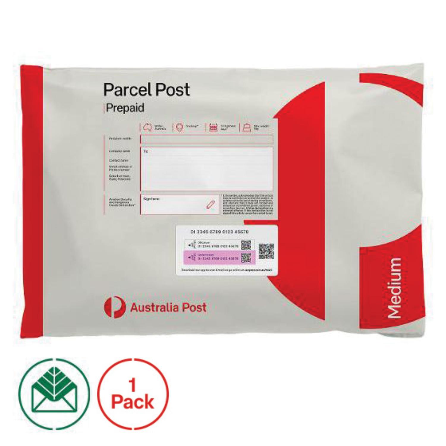 Parcel Post Prepaid Satchel Medium – Single - Parcel Post