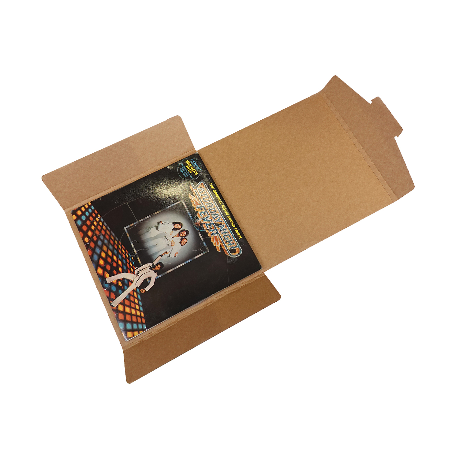 12" LP Mailer (320 x 320 x 5mm) Kraft – 10 Pack - Plain packaging