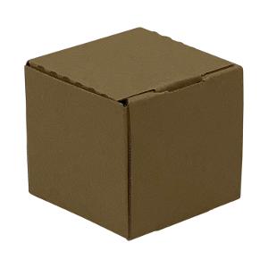 9cm Cube Box (90 x 90 x 90mm) Kraft – 10 Pack - Plain packaging