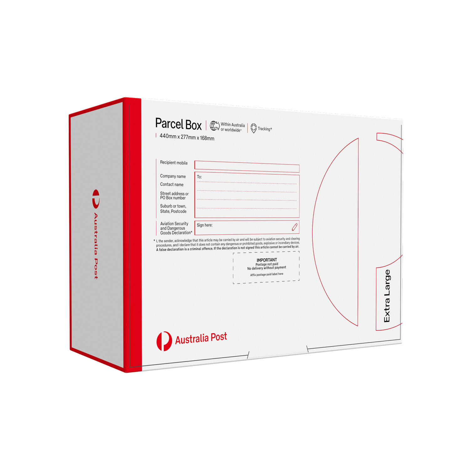 Parcel Box Extra Large (440 x 277 x 168mm) – 20 Pack - Mailing boxes