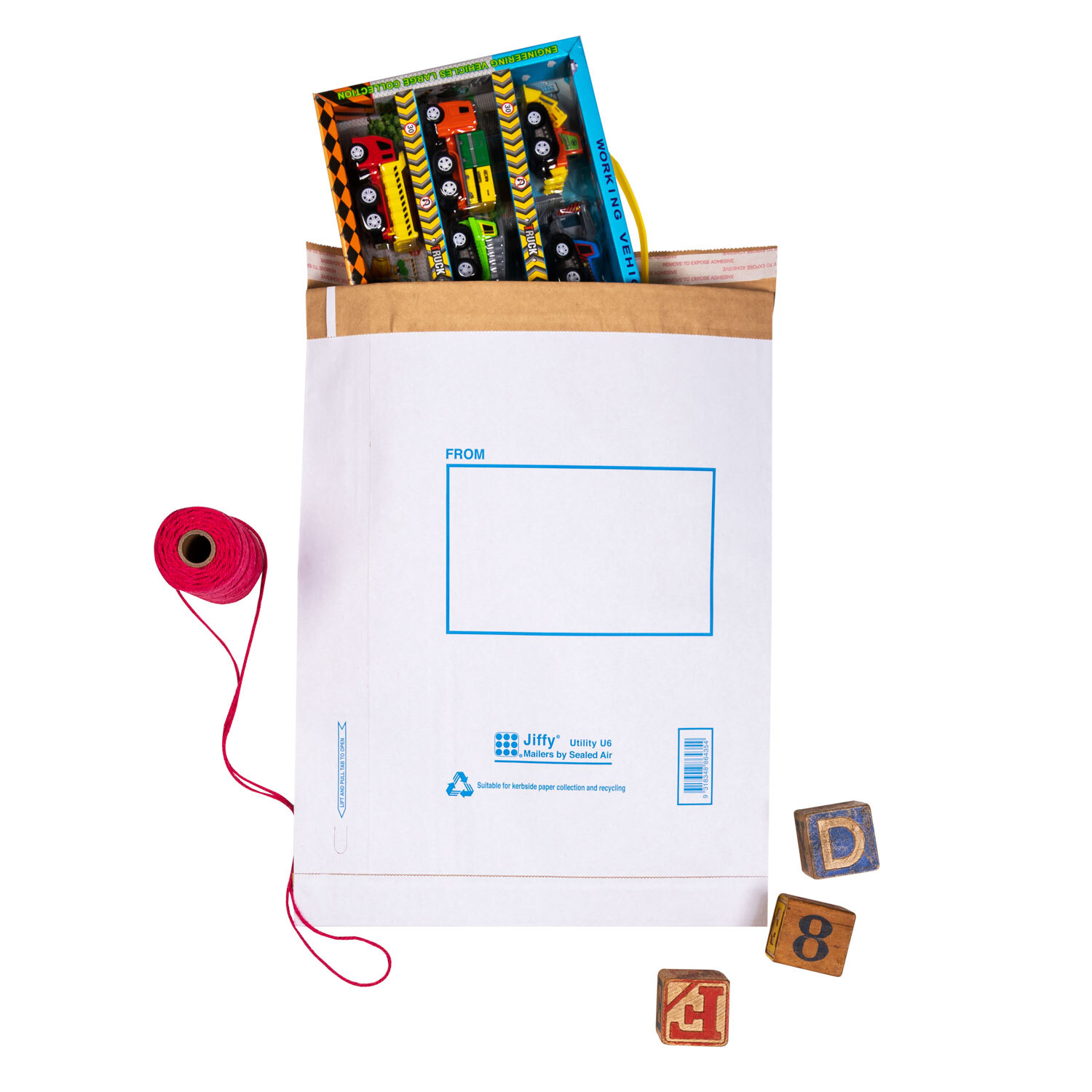 Plain Tough Bag Size 6 (300 x 405mm) – 200 Pack - Padded and tough bags