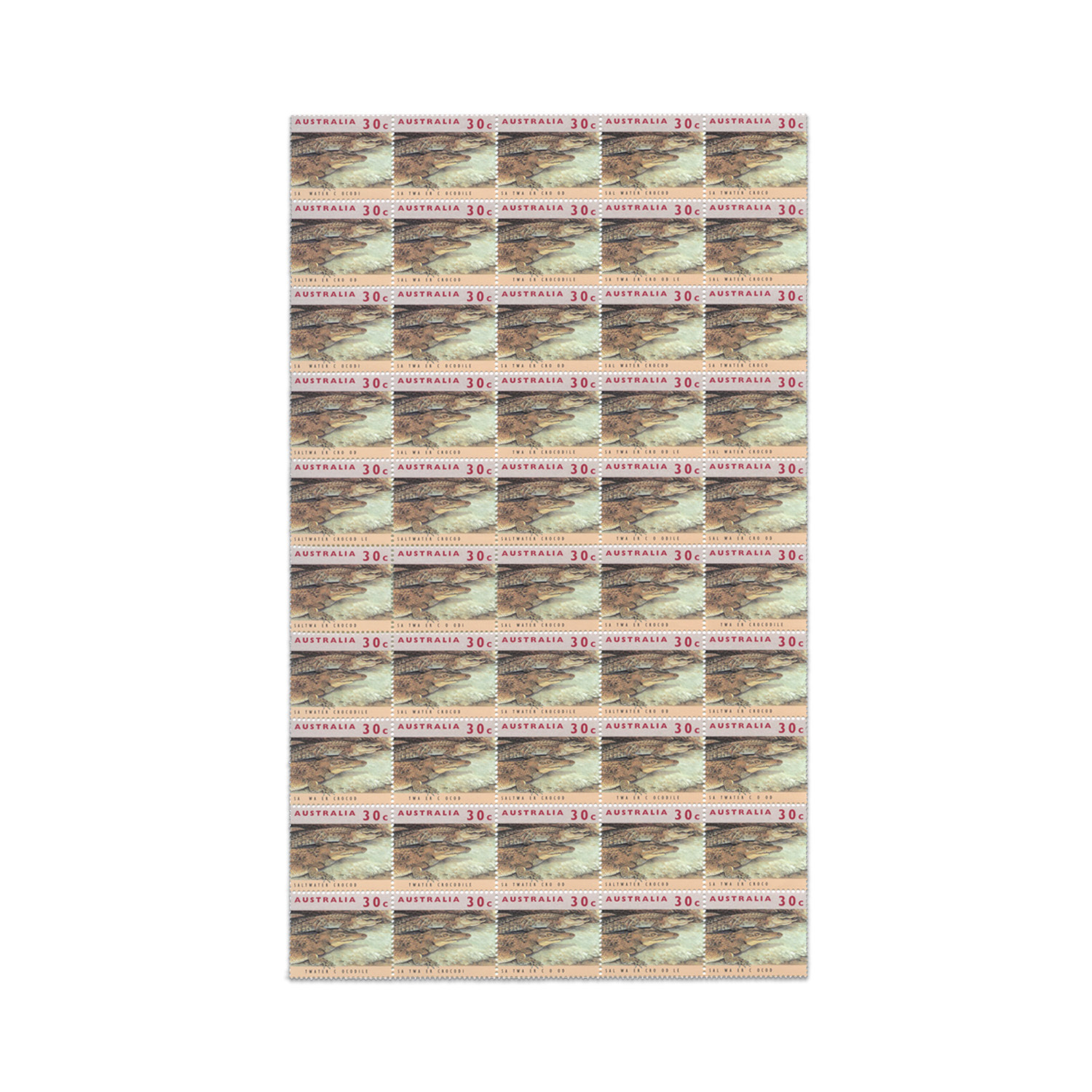 Sheet of 50x 30c Stamps - Stamps