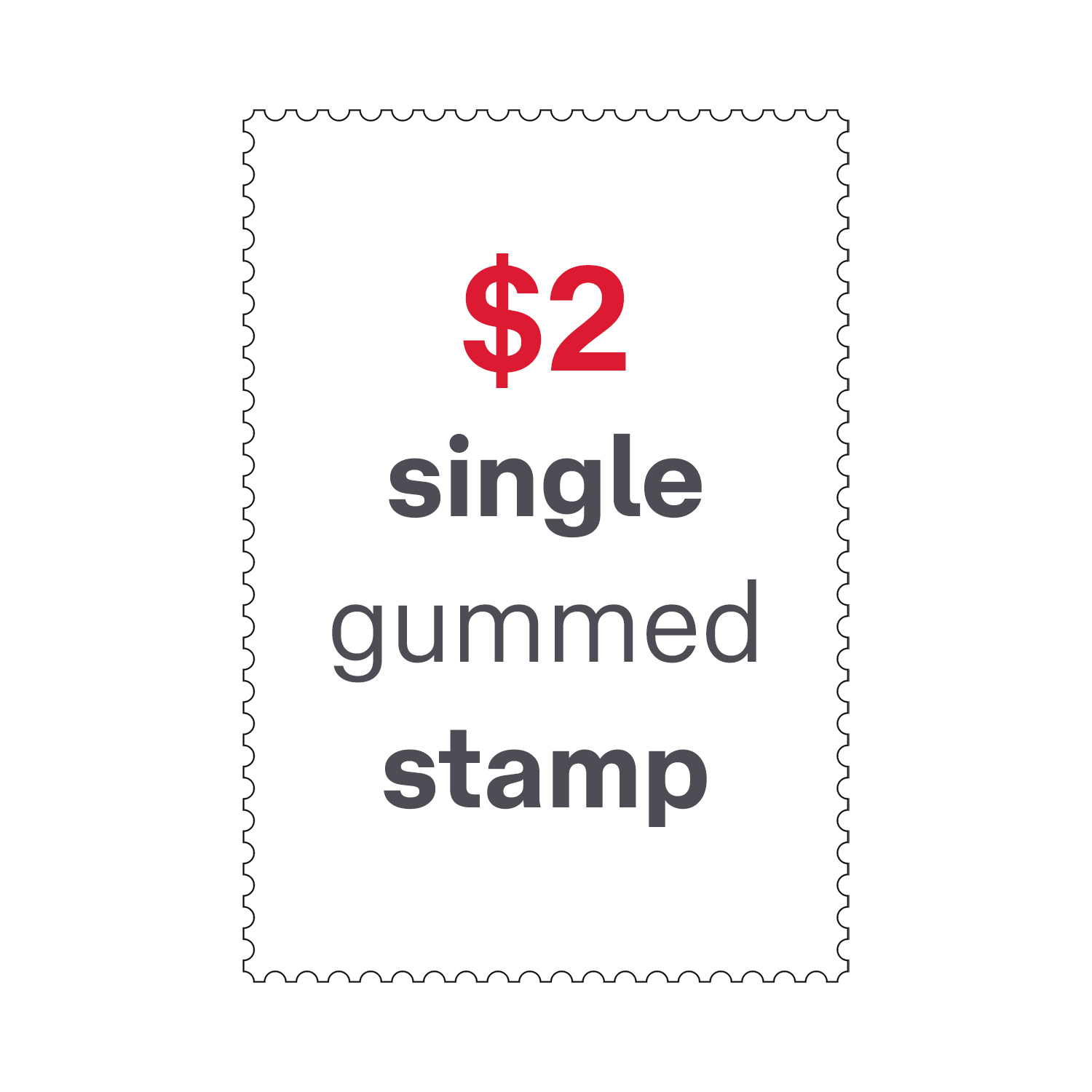 Sheet of 50x $2 Stamps - Domestic postage stamps