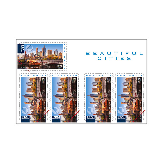 Sheet of 50x $3 International Stamps - Stamps