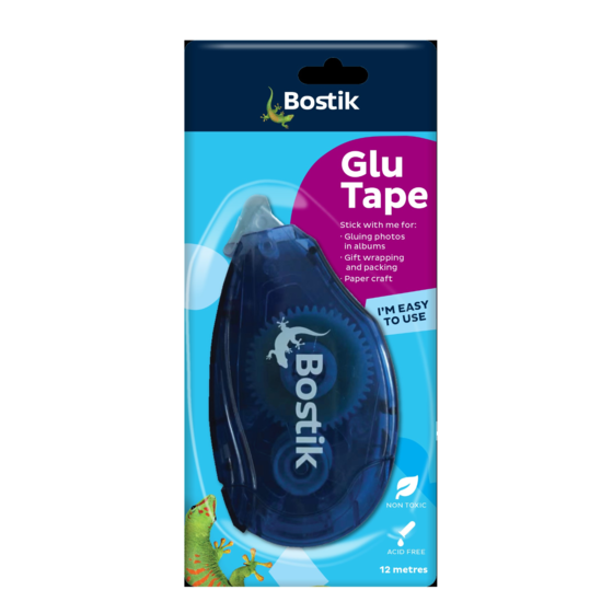 Bostik Glu Tape 12m – 6 Pack - Stationery