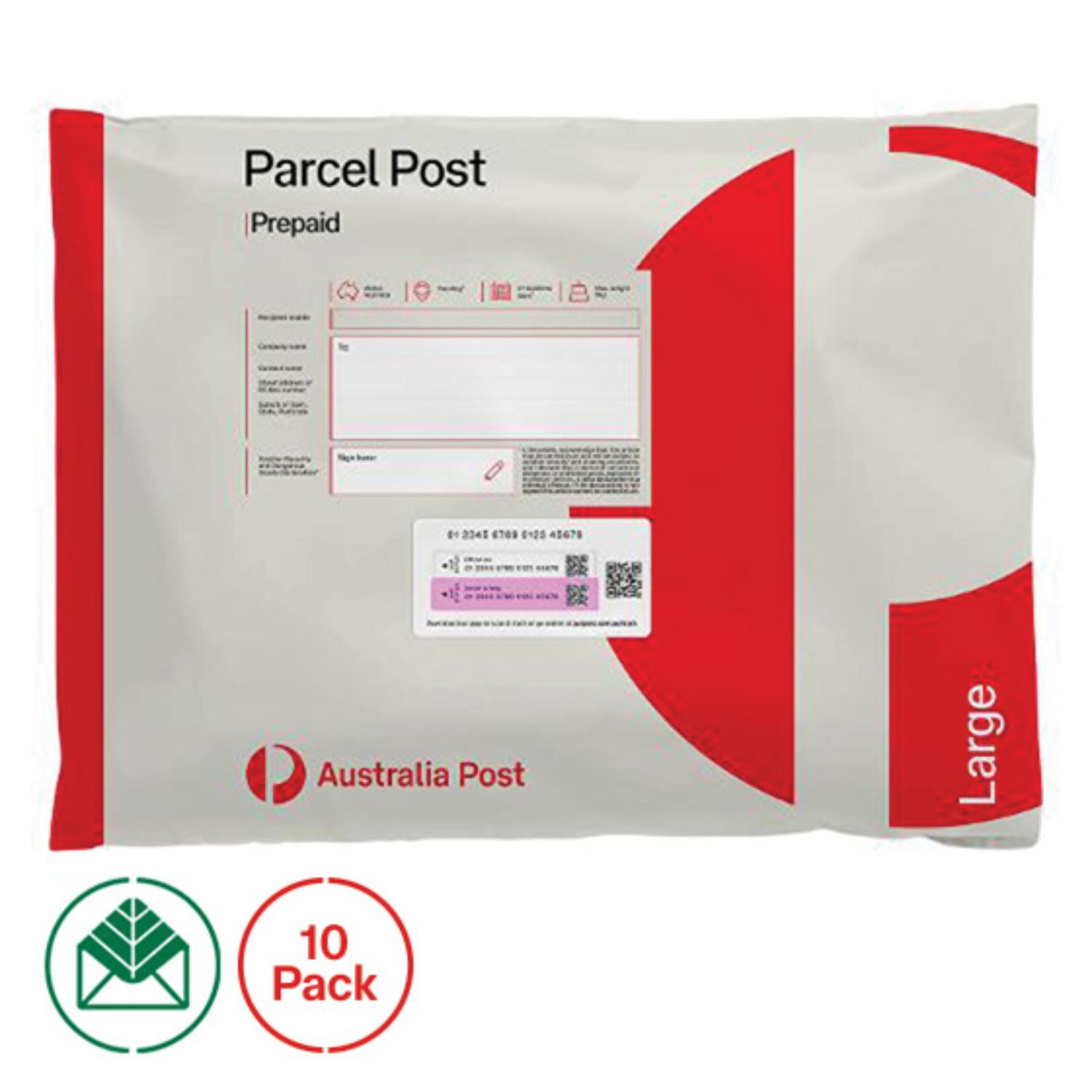 Parcel Post Prepaid Satchel Large 10 Pack Parcel Post Parcel Post Prepaid Satchel Large 10 Pack Parcel Post