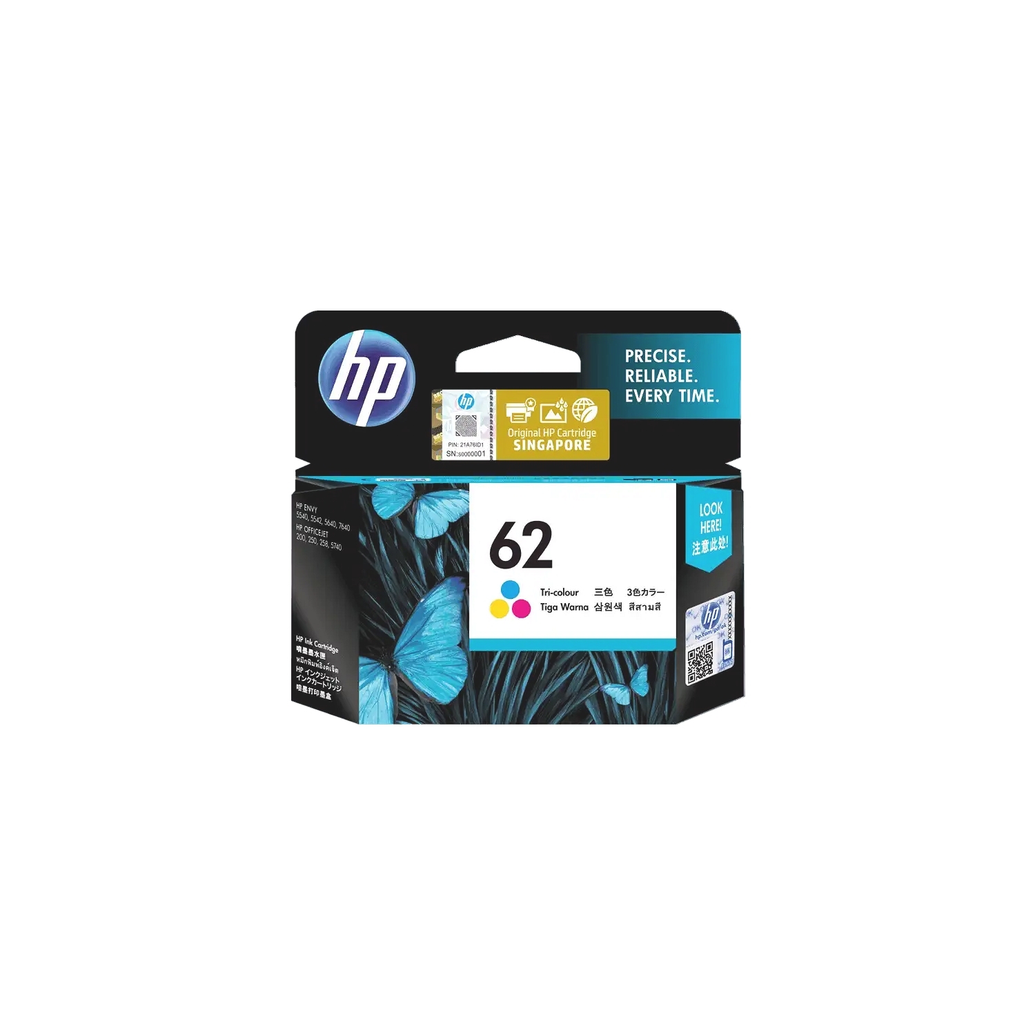 HP 62 Tri-Colour Ink Cartridge - Office equipment