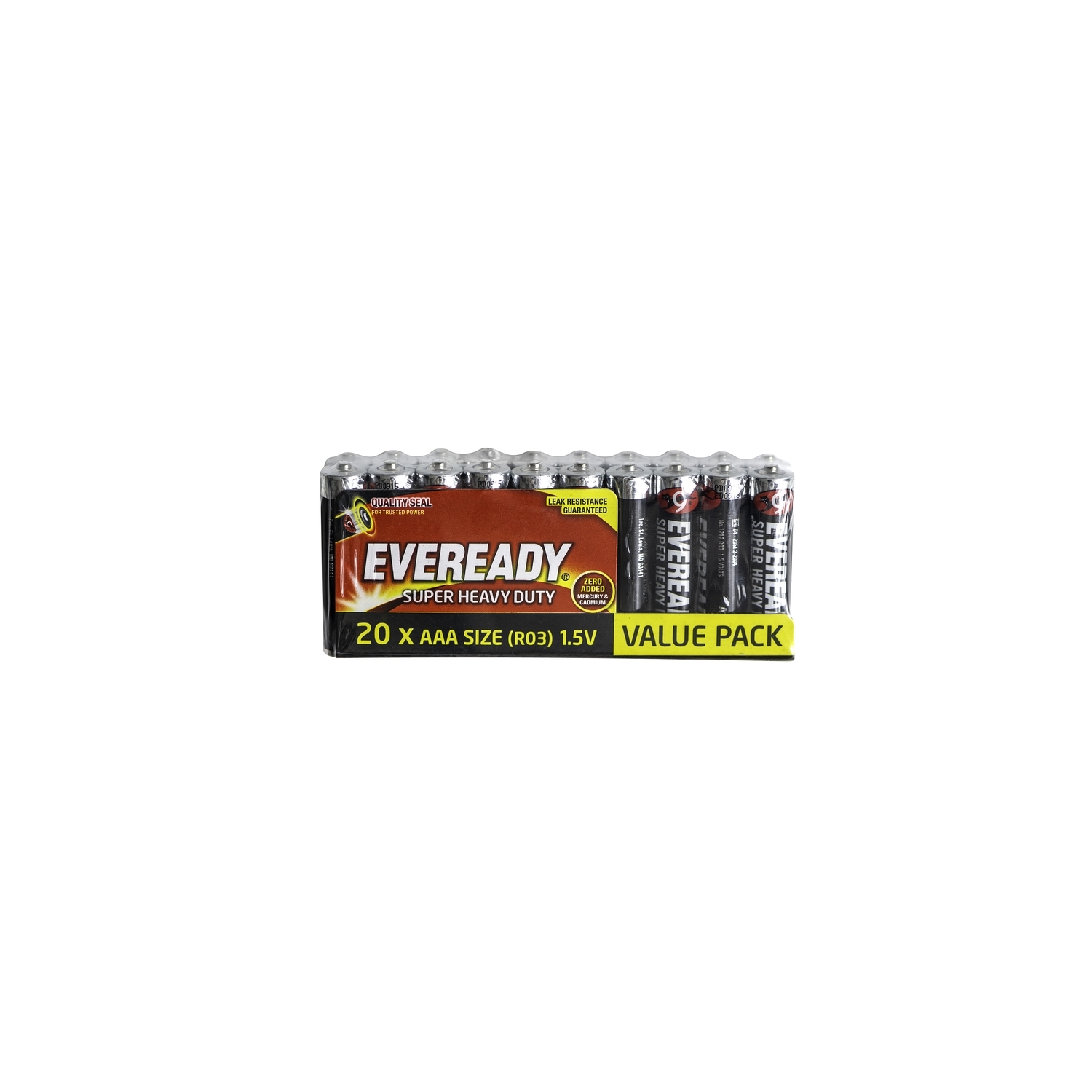 Eveready Super Heavy Duty AAA Batteries – 20 Pack - Stationery