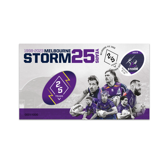 Melbourne Storm 25 Years Medallion Cover - NRL