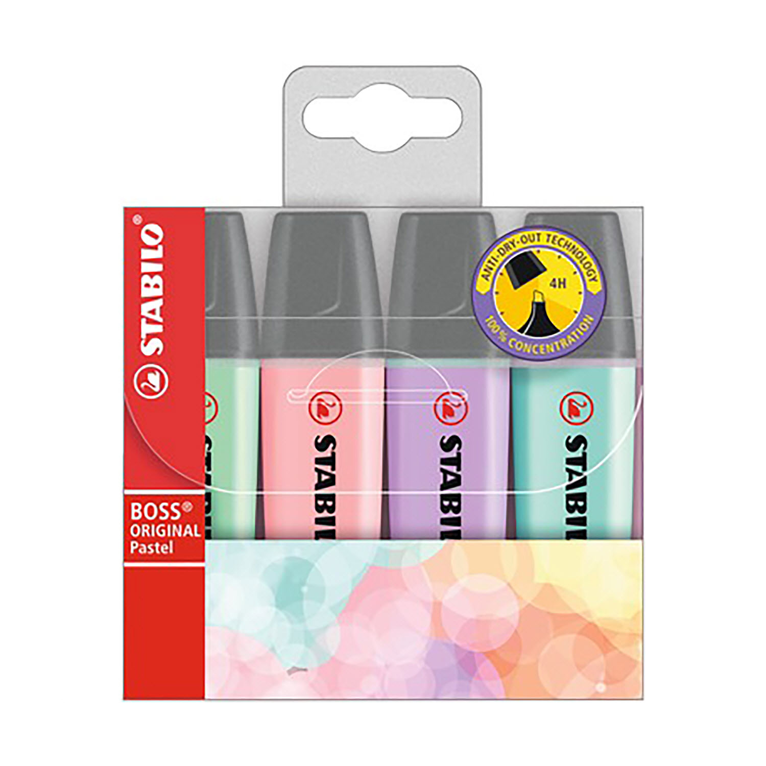 Stabilo Boss Pastel Highlighter 4 Pack – 5 Packs - Stationery