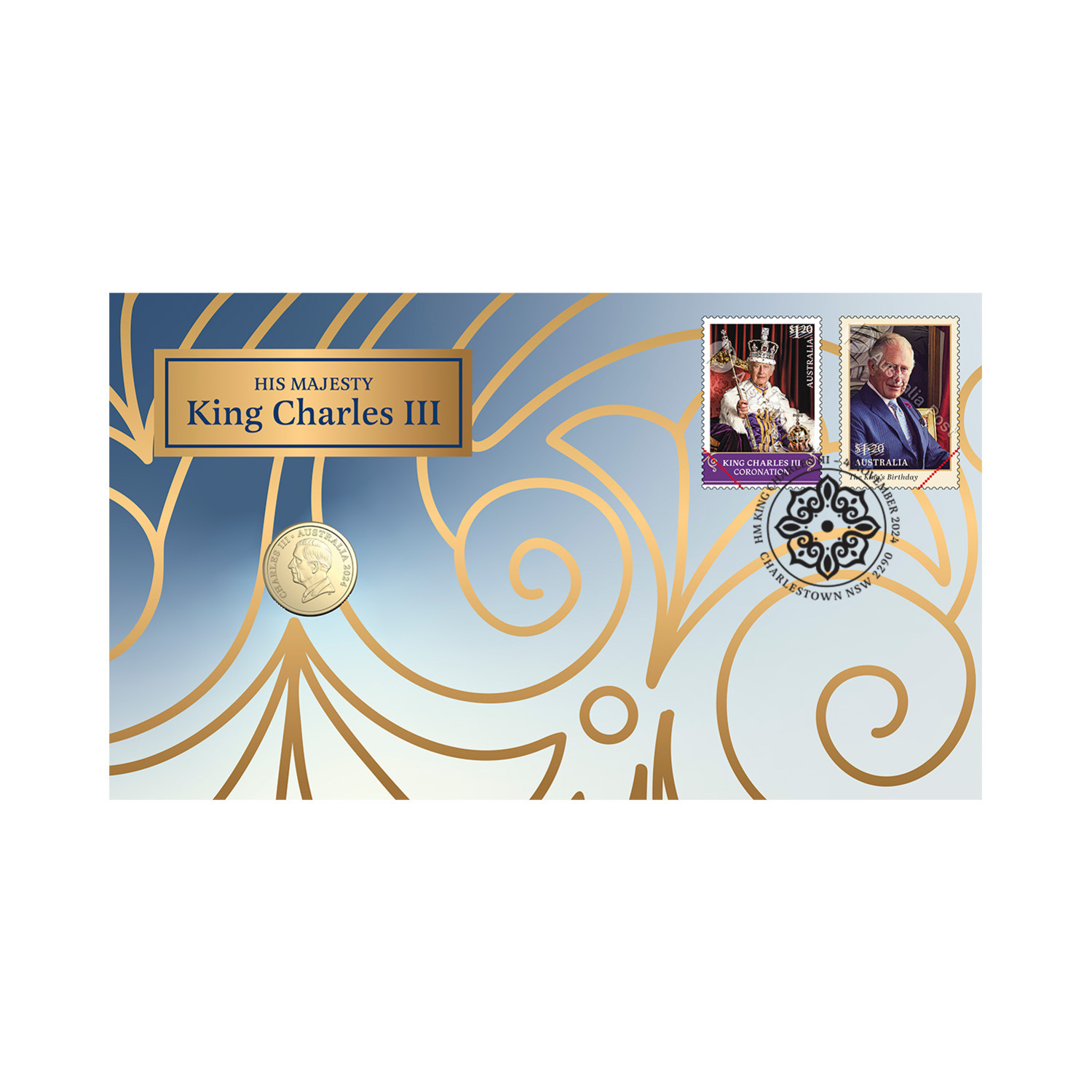 2024 King Charles III Effigy $2 Postal Numismatic Cover (PNC) RAM - Postal Numismatic Covers