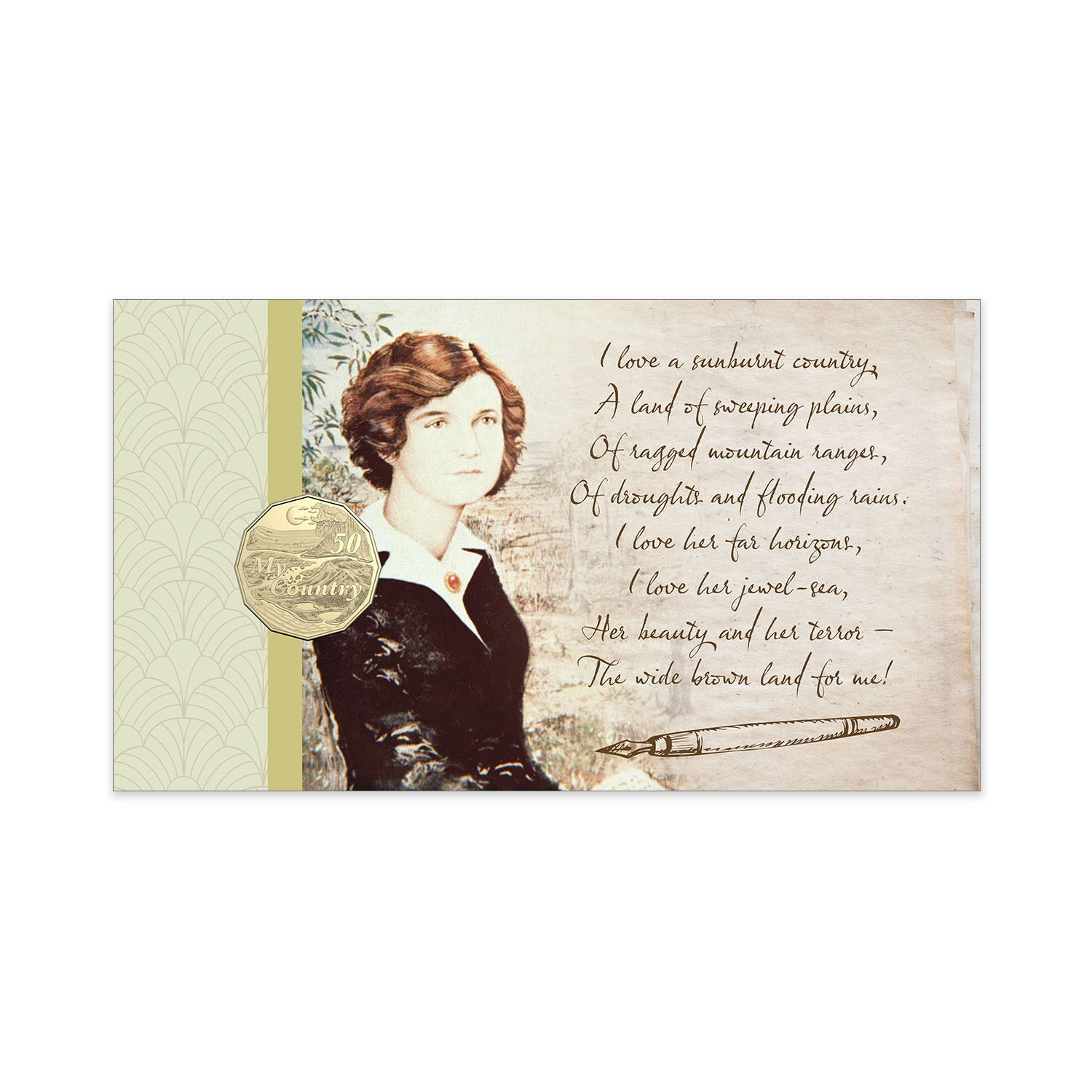 Dorothea Mackellar – My Country 50c Postal Numismatic Cover (PNC ...