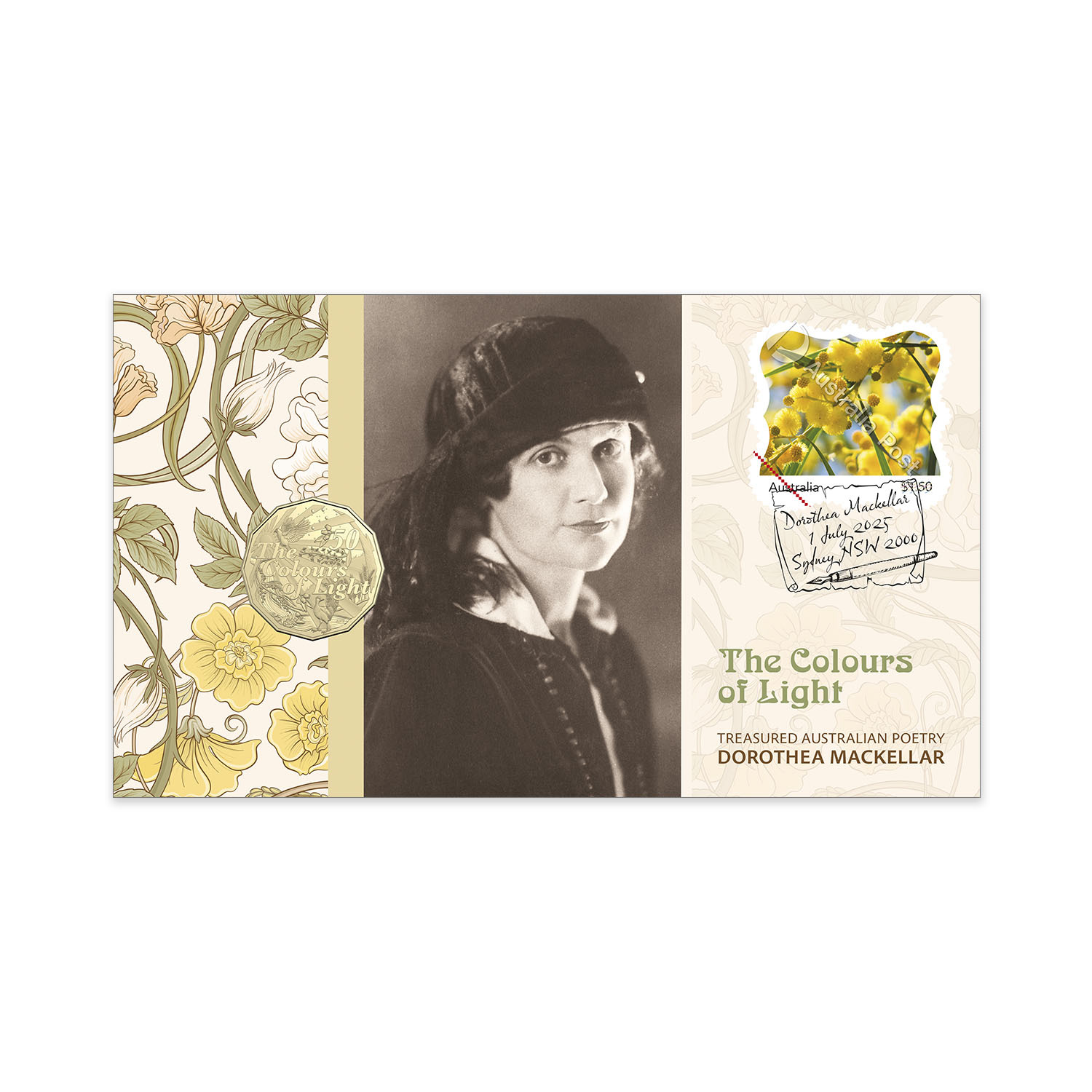 Dorothea Mackellar – Colours of Light 50c Postal Numismatic Cover (PNC ...