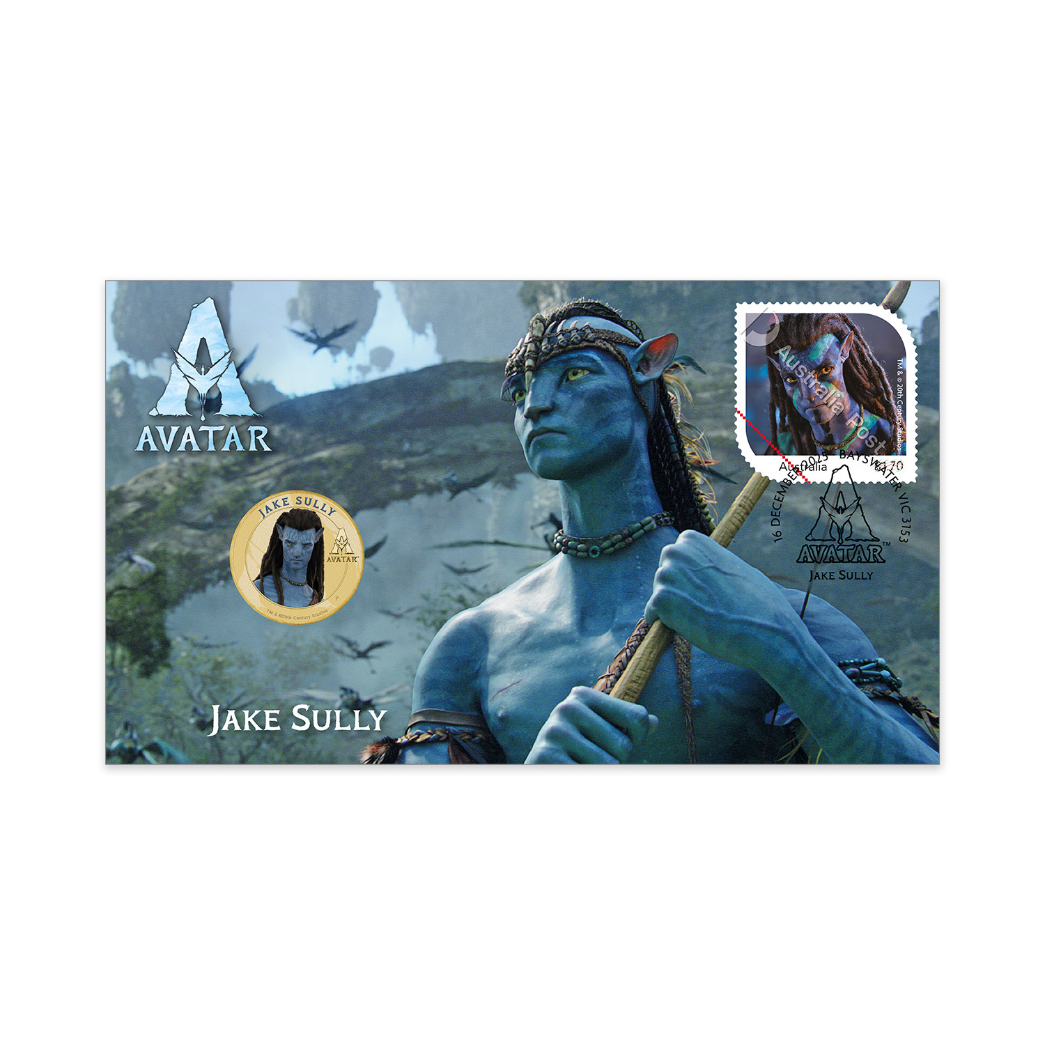 Avatar Jake Sully Postal Numismatic Cover (PNC) - Postal Numismatic Covers