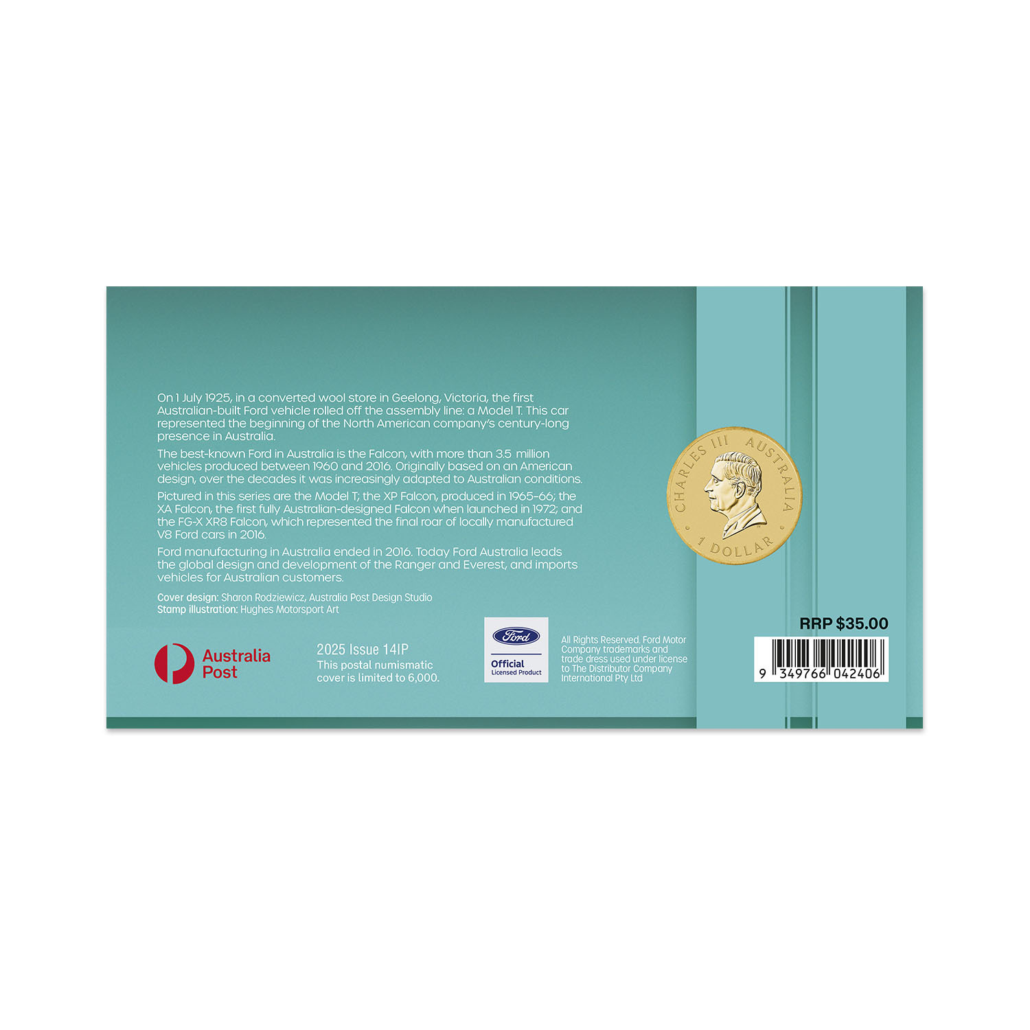 Ford: 100 Years in Australia XP Falcon Postal Numismatic Cover (PNC ...