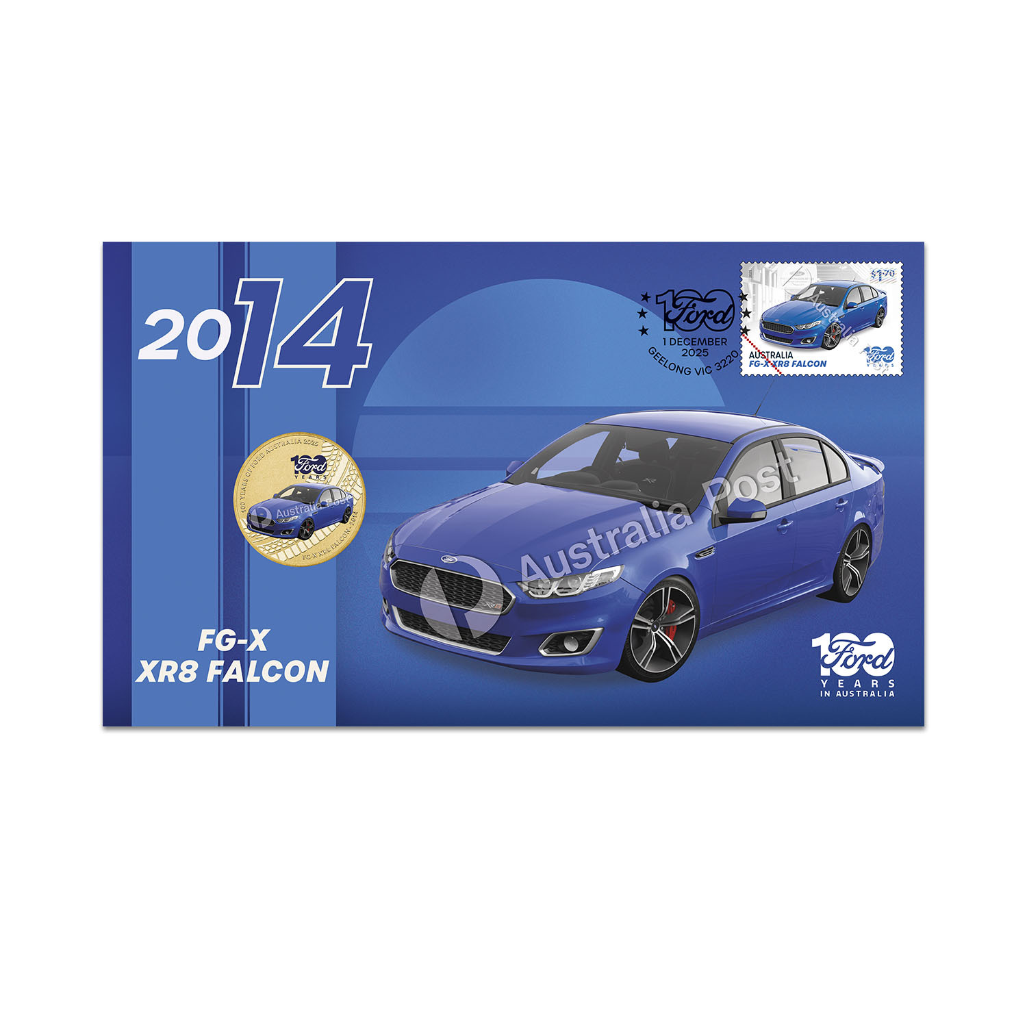 Ford: 100 Years in Australia FG-X XR8 Falcon Postal Numismatic Cover ...