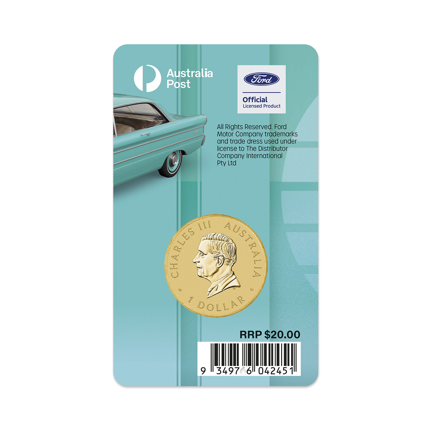 Ford: 100 Years in Australia XP Falcon Coin-in-Card - Coins and banknotes