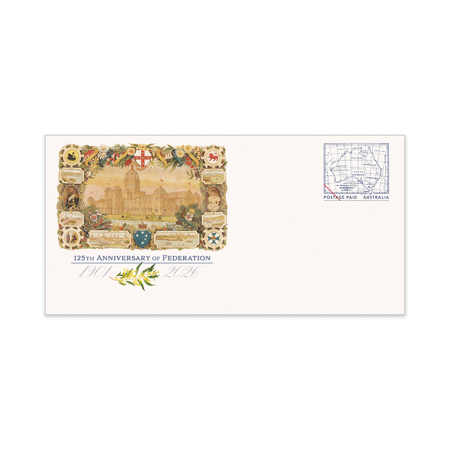 125th Anniversary of Federation Postage Paid Envelope - Prepaid envelopes