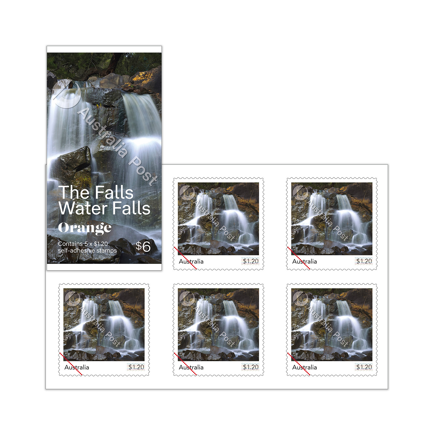The Falls Waterfalls Sheetlet of 5 x $1.20 Stamps - Other collectables