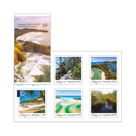 Noosa Heads Sheetlet of 5 (4 x $1.50, 1 x $3) - Other collectables