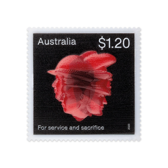 Poppies of Remembrance 3D Stamp Cover - View all