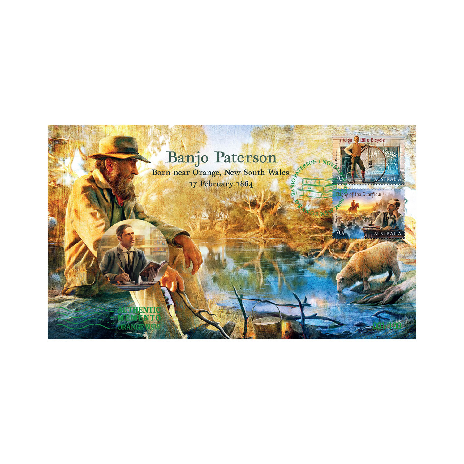 Banjo Paterson Limited-Edition Medallion and Minisheet Collection ...