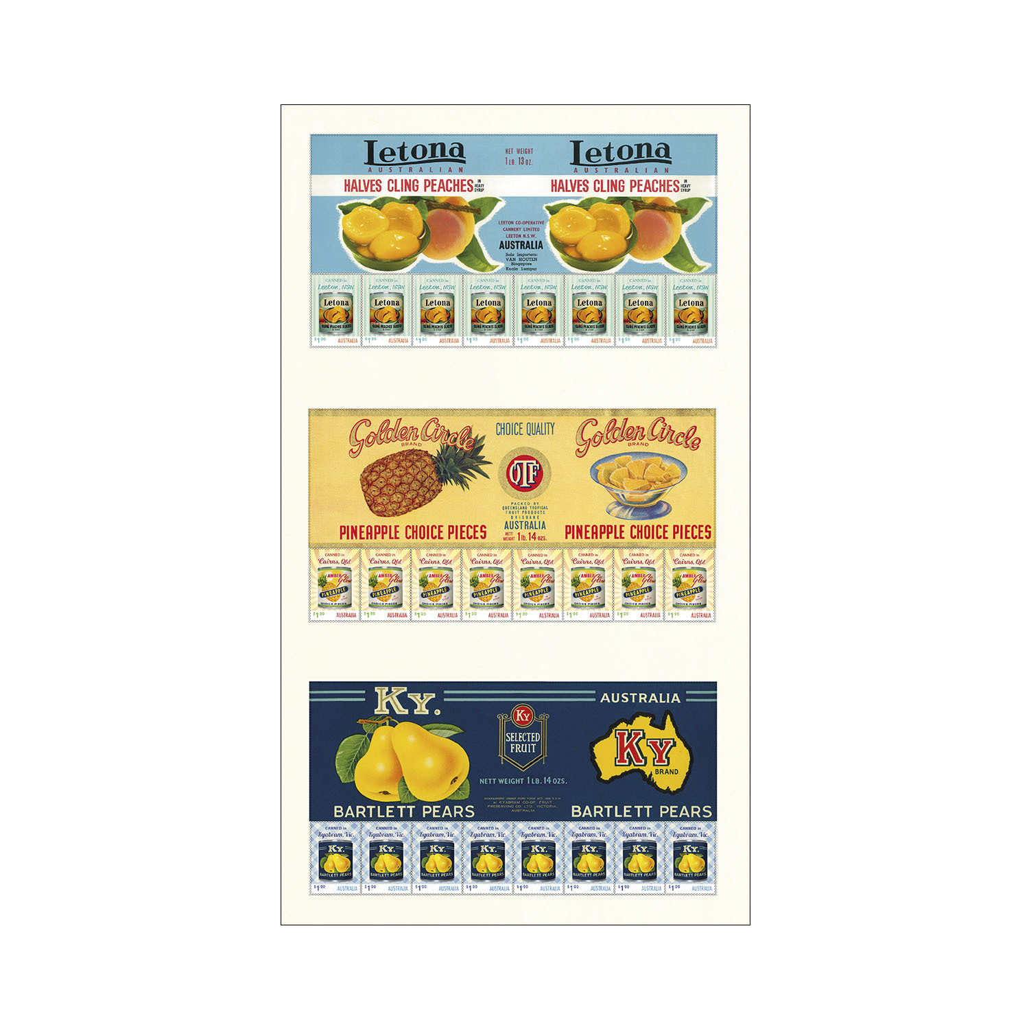 Nostalgic Tinned Fruit Labels Concertina Pack - Impressions