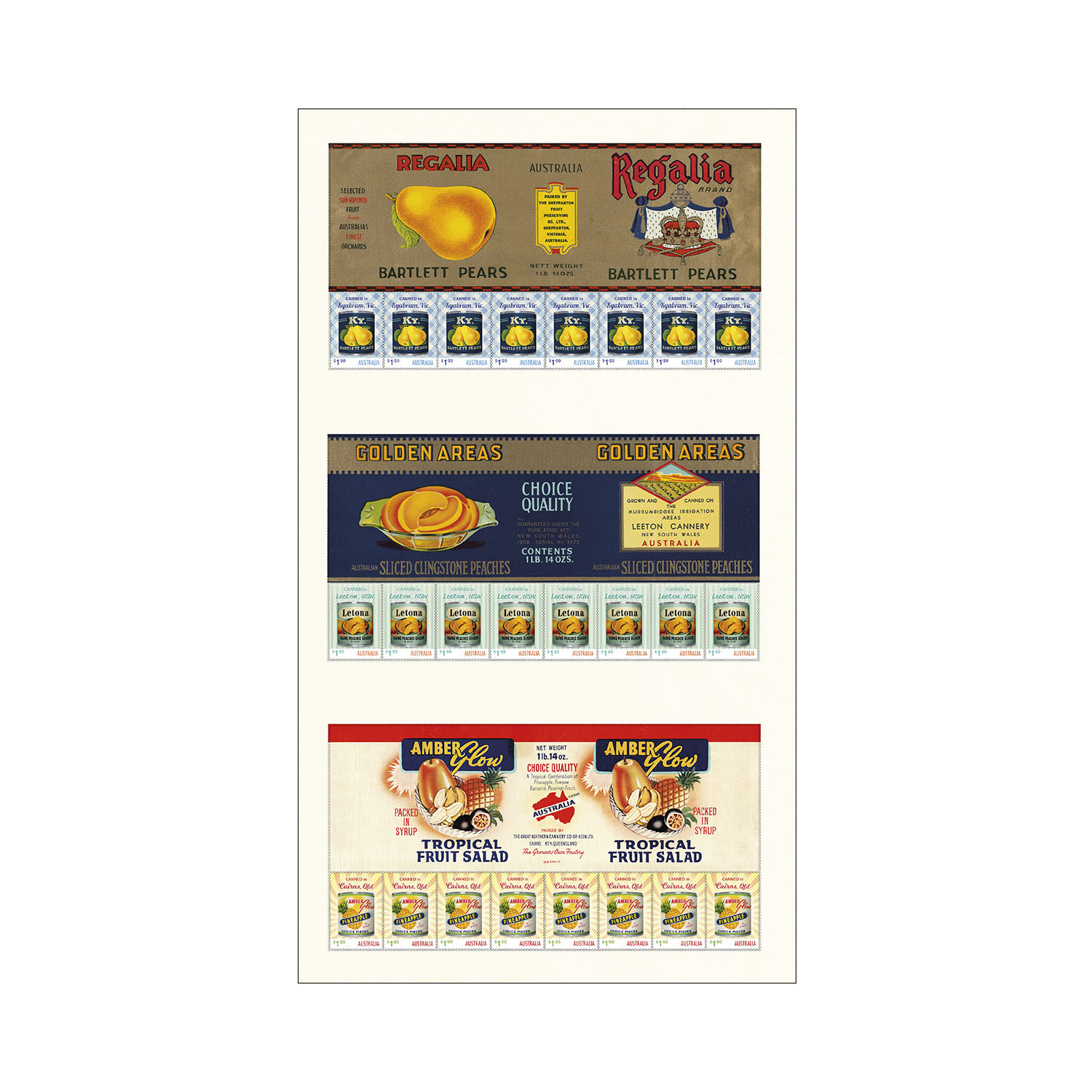 Nostalgic Tinned Fruit Labels Concertina Pack - Impressions