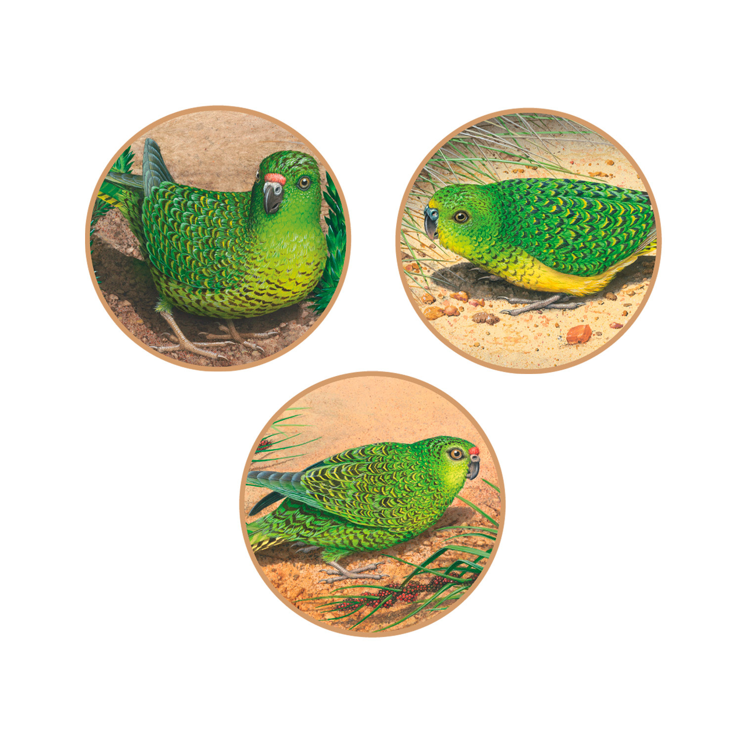 Ground Parrots Limited-Edition Medallion Collection - Medallions