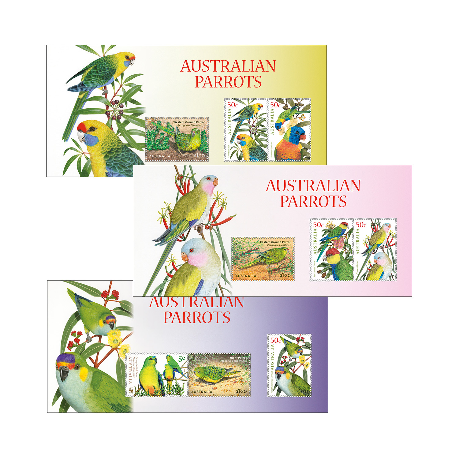 Australian Parrots Limited-Edition Cover and Stamp Collection ...