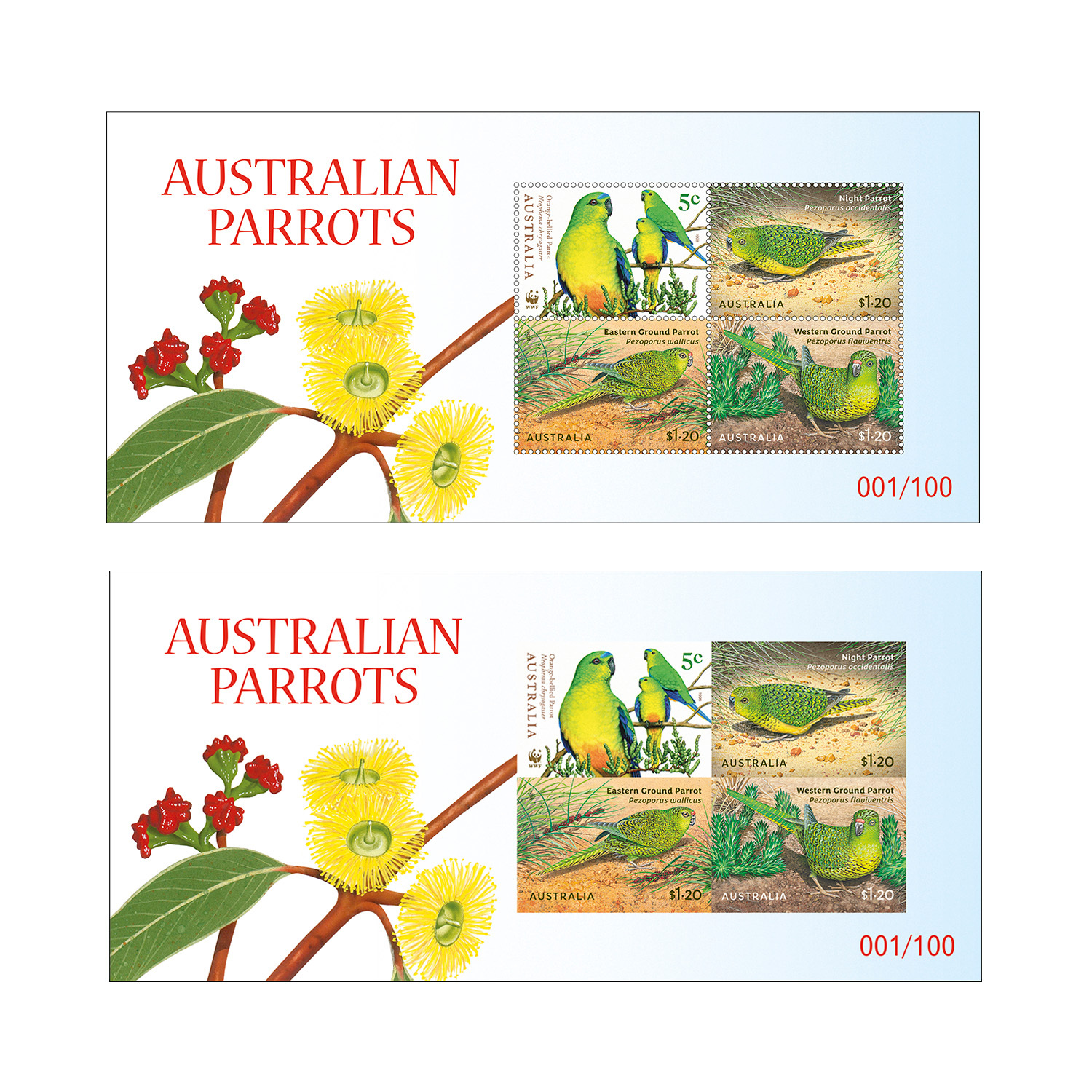 Australian Parrots Limited-Edition Cover and Stamp Collection ...
