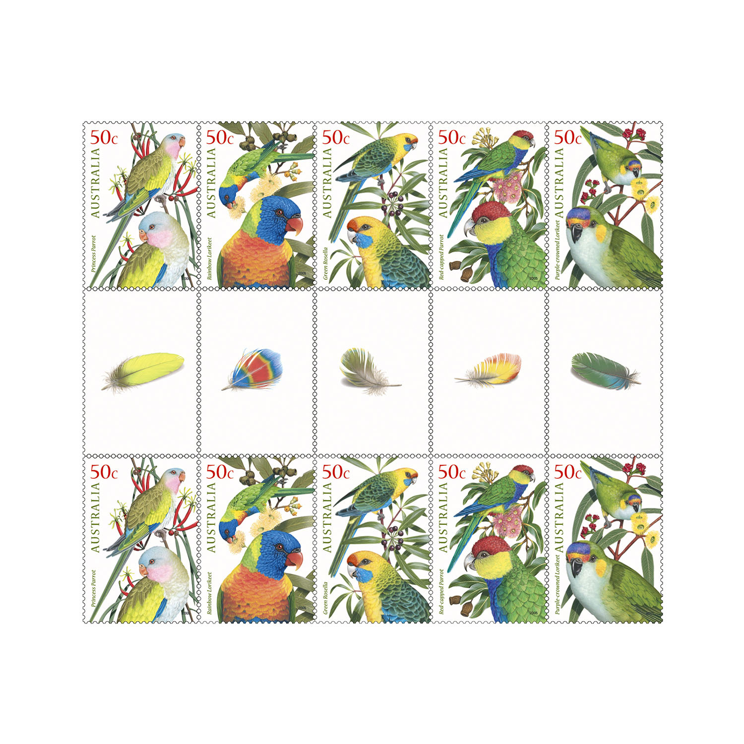 Australian Parrots Limited-Edition Cover and Stamp Collection ...