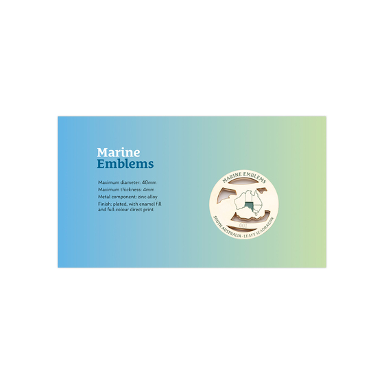 Marine Emblems Limited-Edition Medallion Cover South Australia - Leafy ...