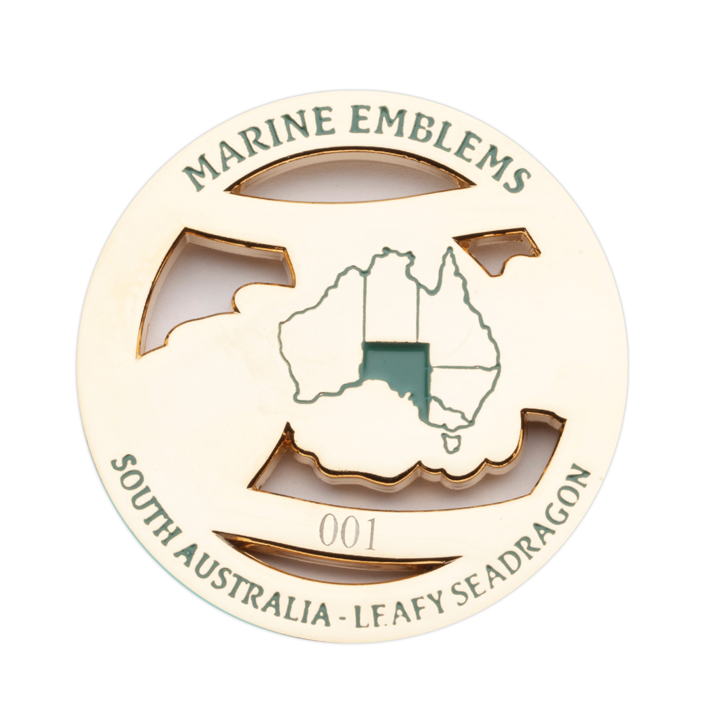 Marine Emblems Limited-Edition Medallion Cover South Australia - Leafy ...