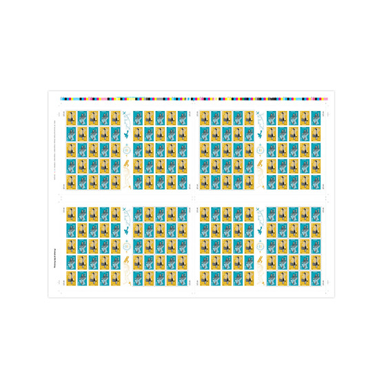 Around-Australia Flights: 100 Years Partially Imperforate Print Sheet ...