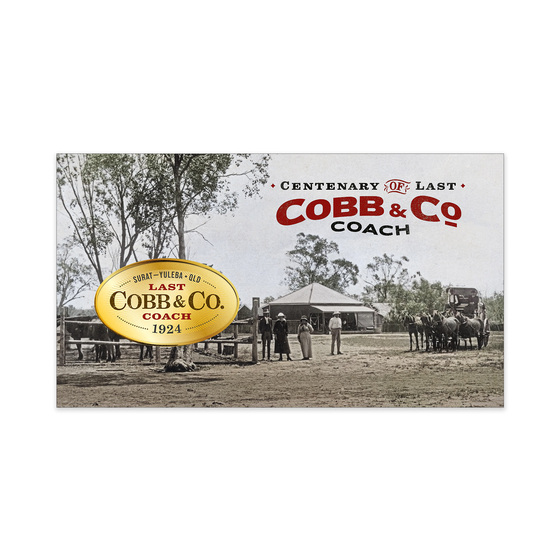 100th Anniversary of the Last Cobb & Co Coach Service Medallion Cover ...