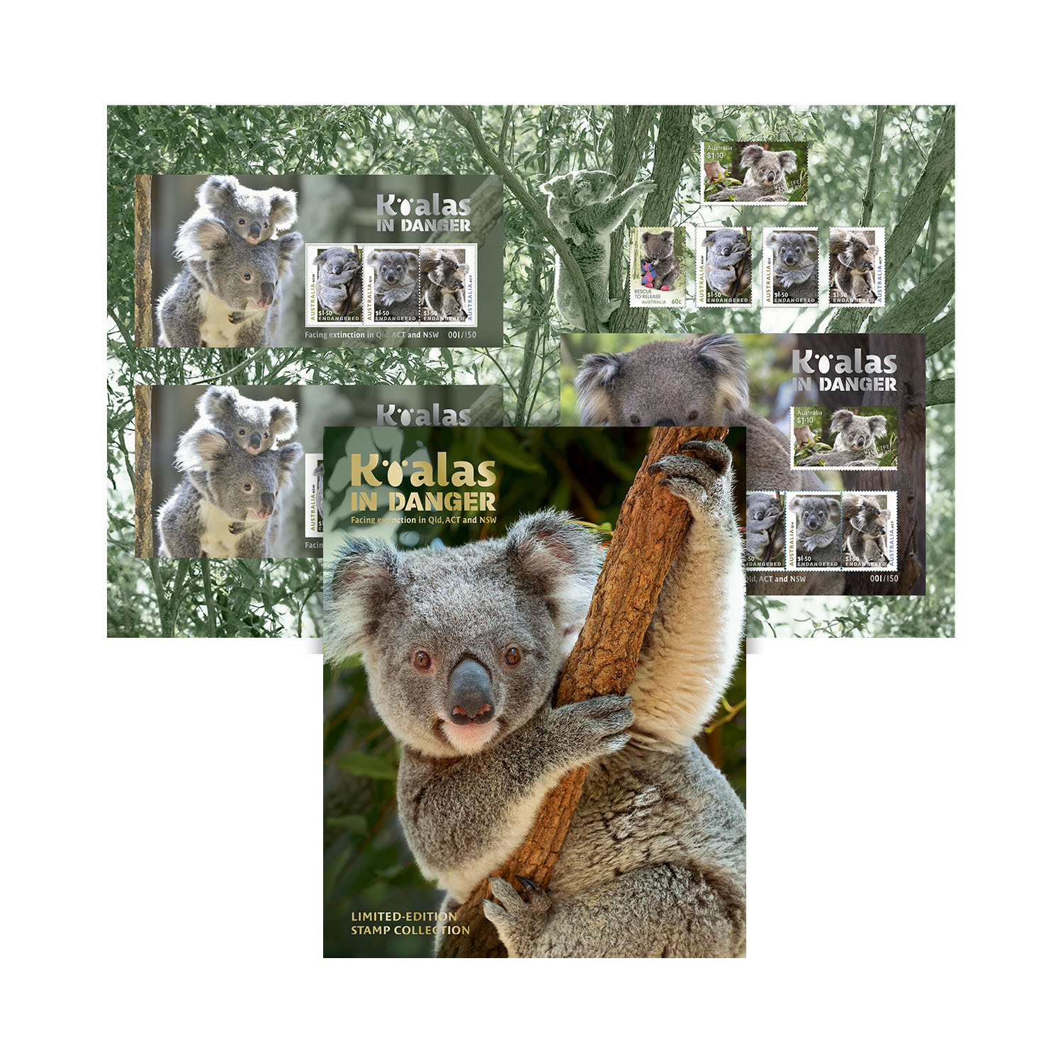 Koalas In Danger Limited-Edition Stamp Collection - Collectables