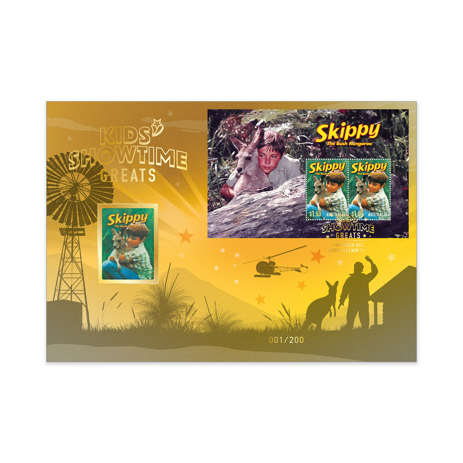 Kids' Showtime Greats Limited-Edition Medallion Cover – Skippy the Bush ...