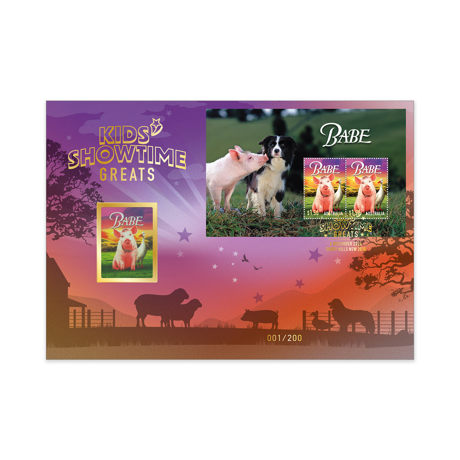 Kids' Showtime Greats Limited-Edition Medallion Cover – Babe - Impressions