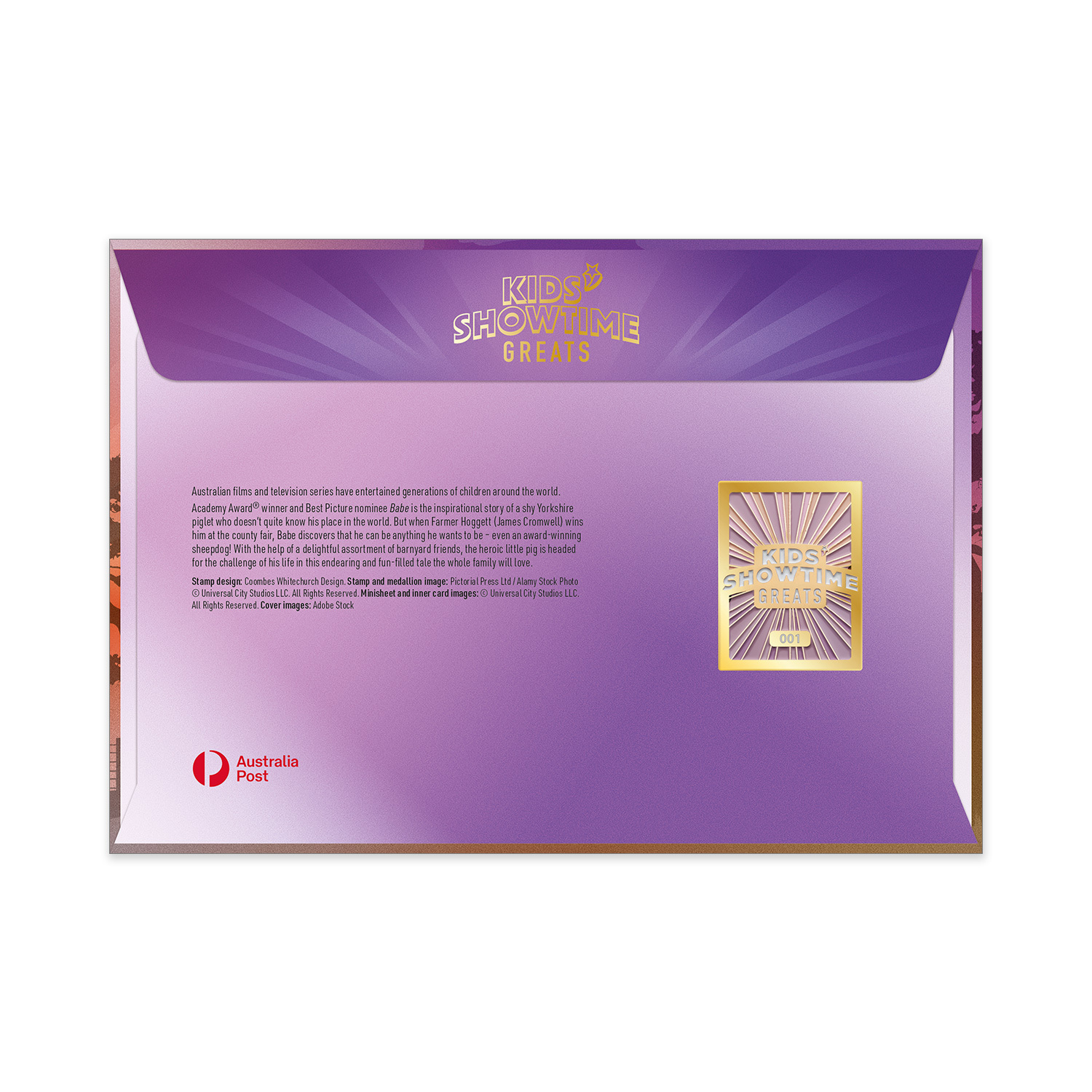 Kids' Showtime Greats Limited-Edition Medallion Cover – Babe - Impressions