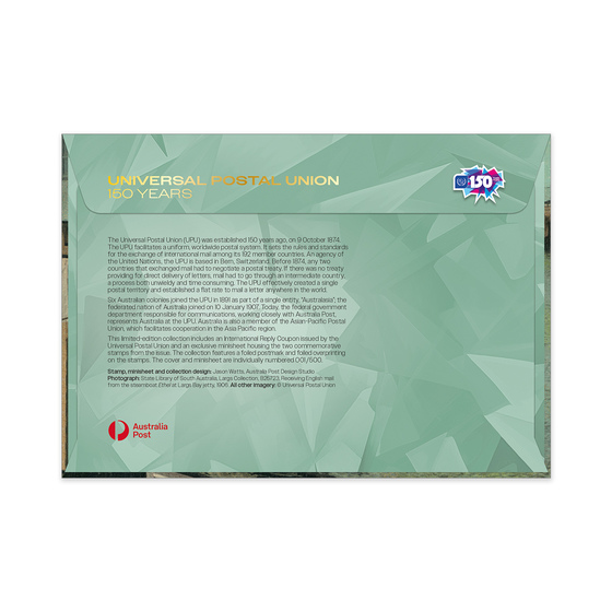 Universal Postal Union 150 Years Limited-Edition Coupon and Minisheet ...