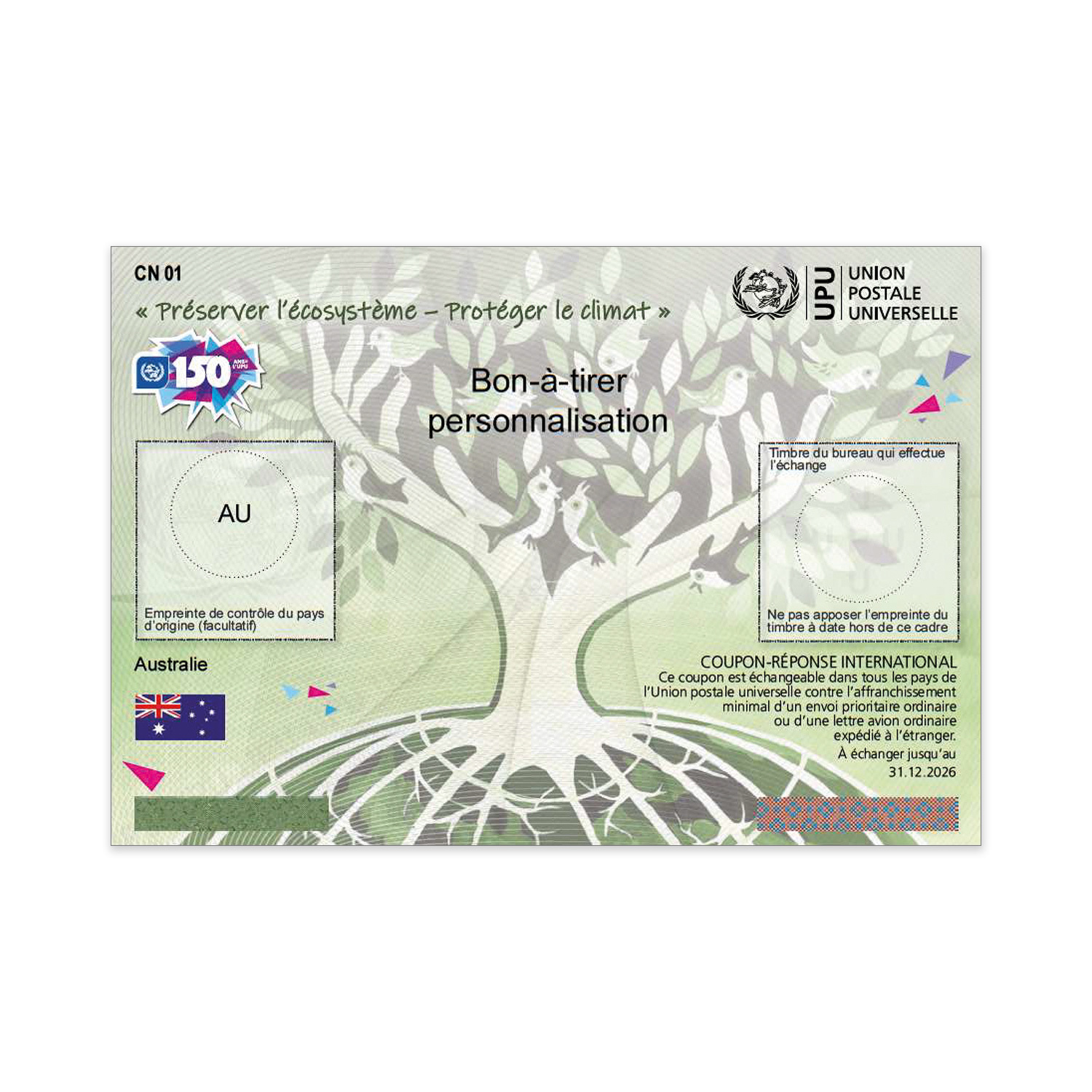 Universal Postal Union 150 Years Limited-Edition Coupon and Minisheet ...