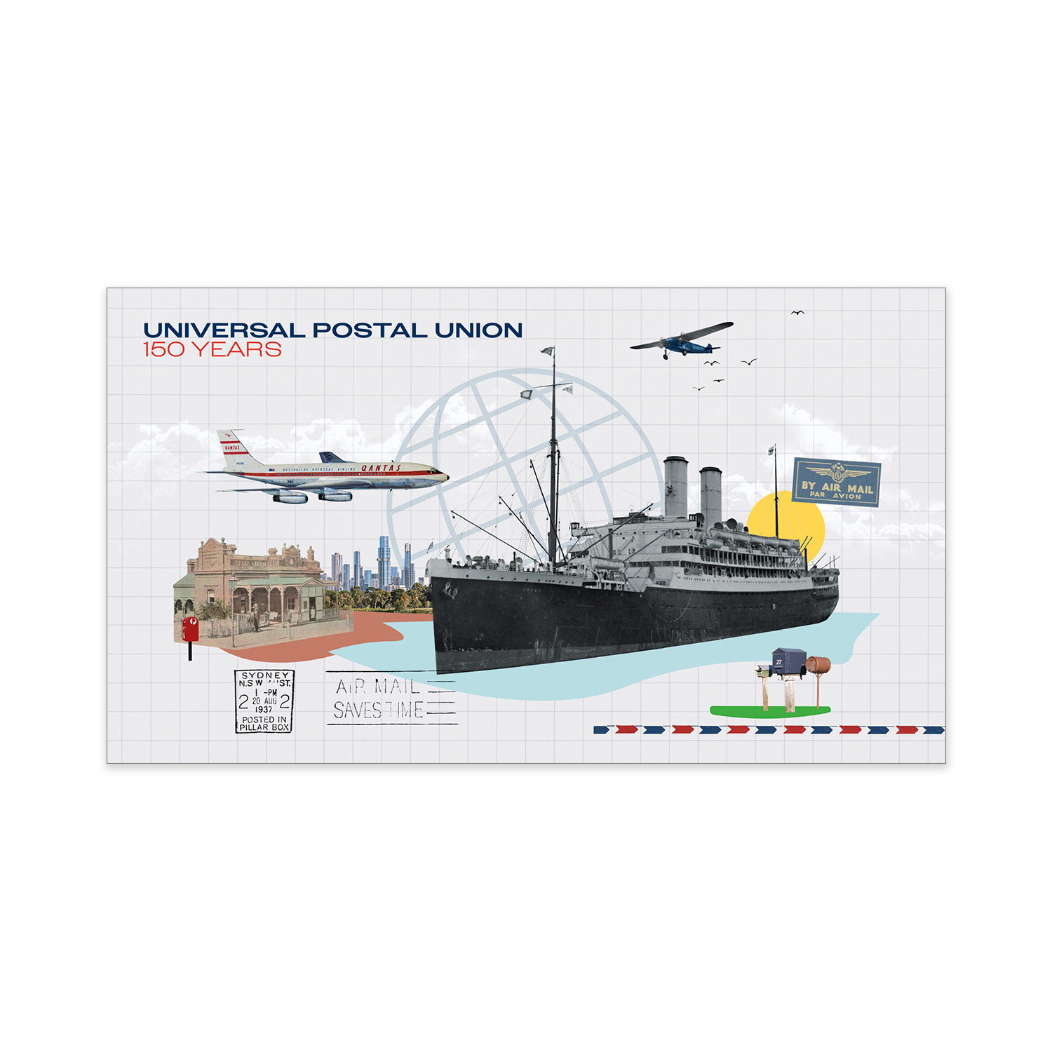 Universal Postal Union 150 Years Limited-Edition Badge Cover - View all