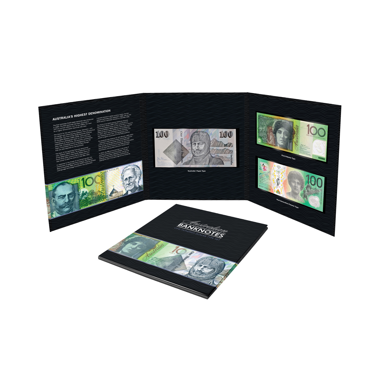 Australian $100 Banknote Type Set - View all