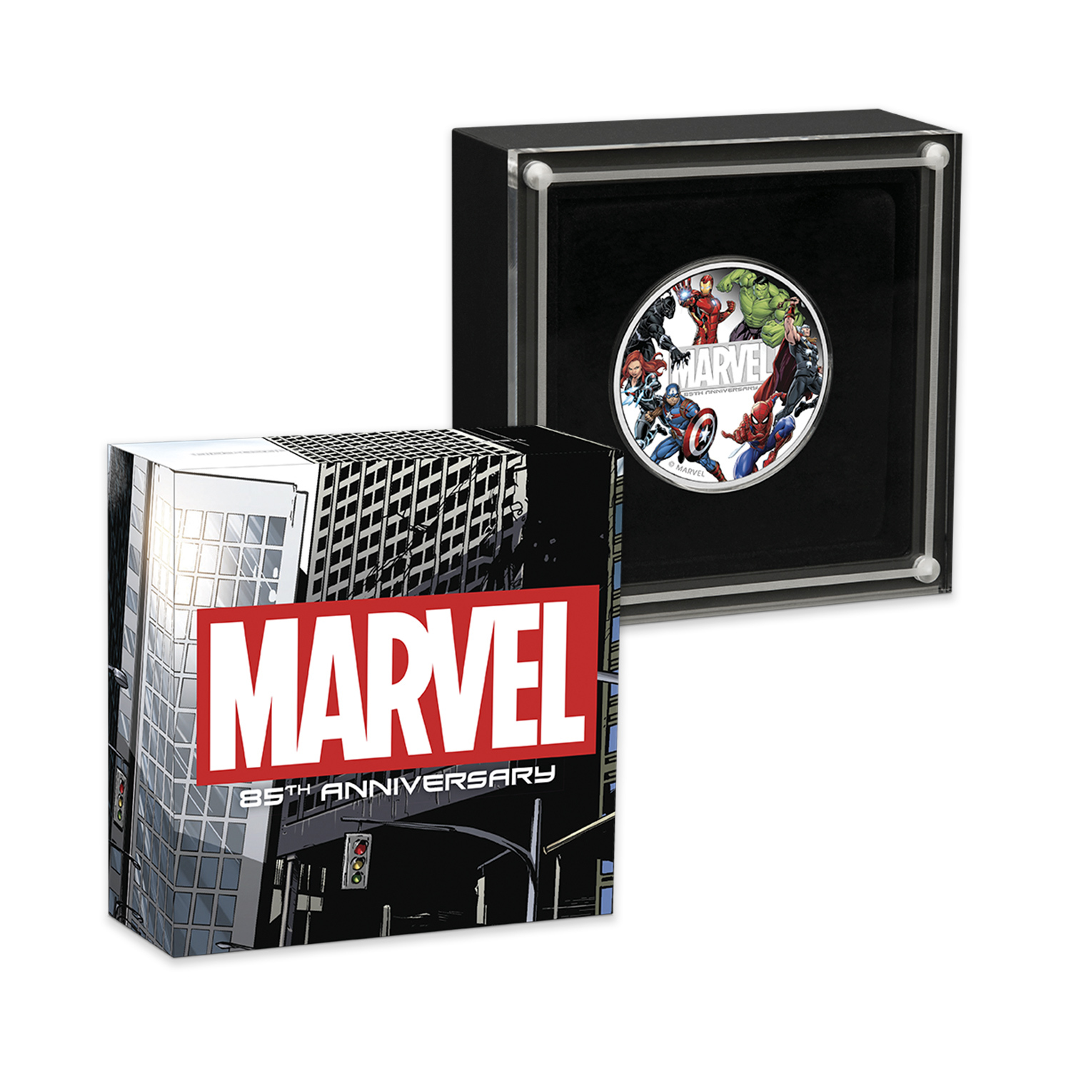 Marvel 85th Anniversary 1/2oz Silver Proof Coin - Numismatics